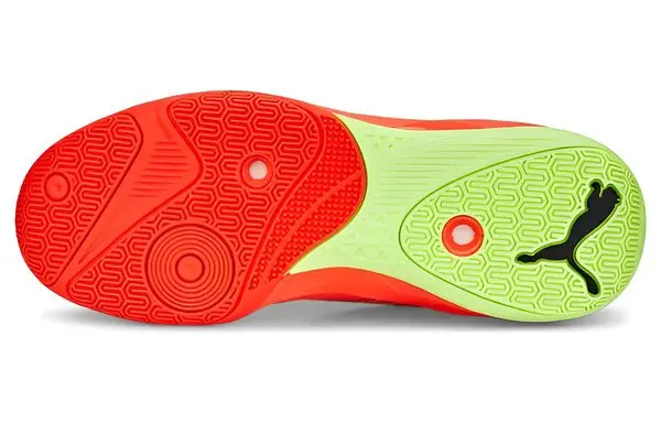 PUMA Eliminate Power Nitro 2 Racquet Blast Fast Yellow Athletic Shoes - Red
