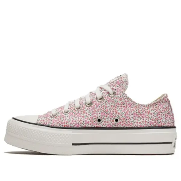 CONVERSE Chuck Taylor All Star Platform Low Top Sneakers With Floral Print - Pink