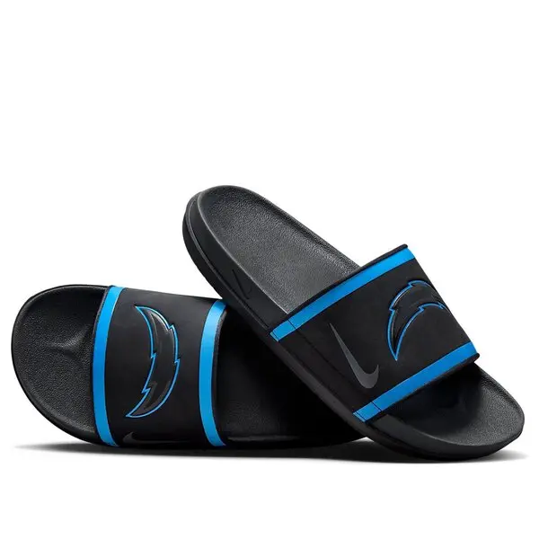Nike Los Angeles Chargers Offcourt Slides - Black/blue