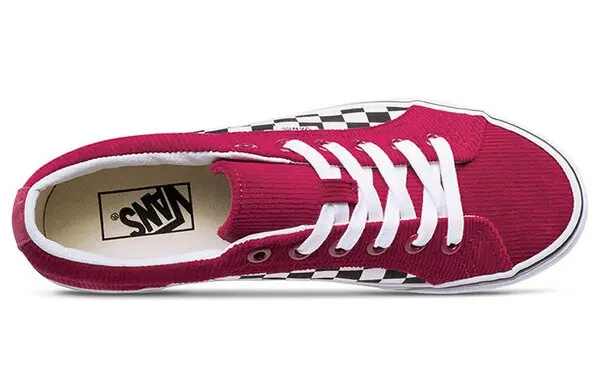 VANS Lampin Checkerboard Corduroy Low Top Sneakers