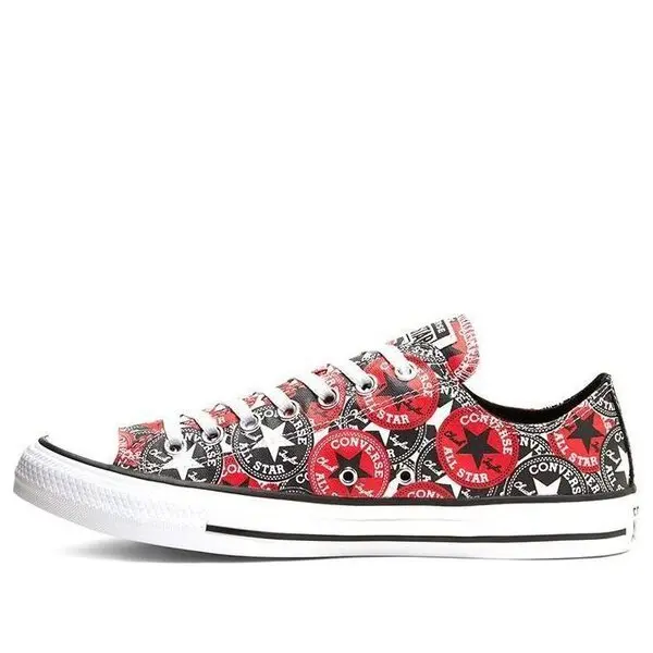 CONVERSE Chuck Taylor All Star Low 'allover Mix Logo Play' Sneakers - Black