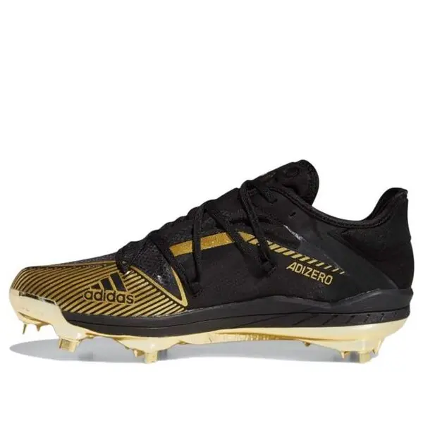 Adidas Adizero Afterburner 7 Baseball Cleats - Core Black/core Black/gold Metallic