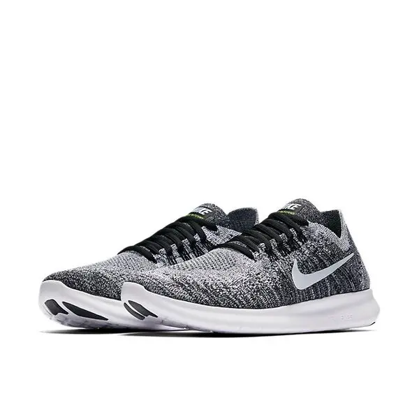 Nike Free Rn Flyknit Sneakers - Black/white/volt