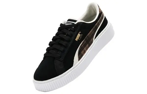 PUMA Suede Platform Plaid Sneakers