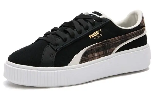 PUMA Suede Platform Plaid Sneakers