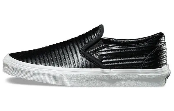 VANS Classic Slip-on Moto Leather Sneakers