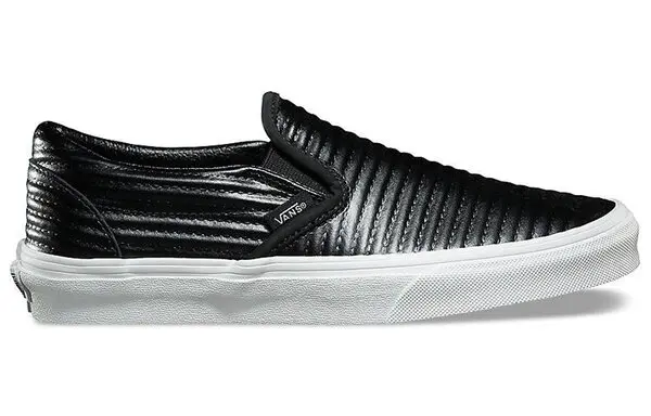 VANS Classic Slip-on Moto Leather Sneakers