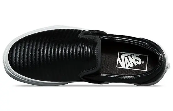 VANS Classic Slip-on Moto Leather Sneakers