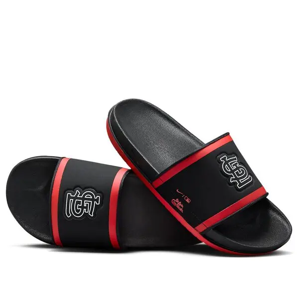 Nike Mlb X Offcourt Slide 'st. Louis Cardinals - Black/sport Red/white