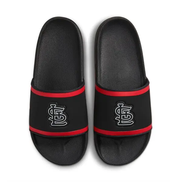 Nike Mlb X Offcourt Slide 'st. Louis Cardinals - Black/sport Red/white