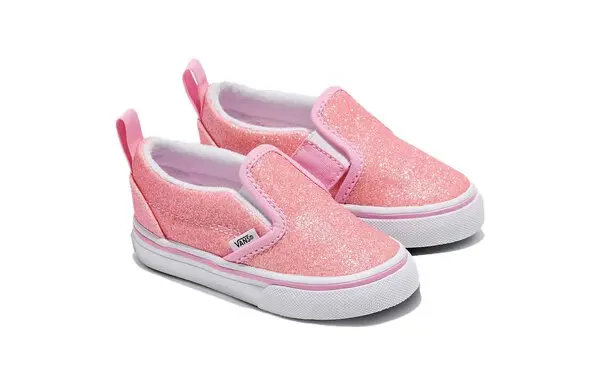 VANS Glitter Slip-on Sneakers - Pink