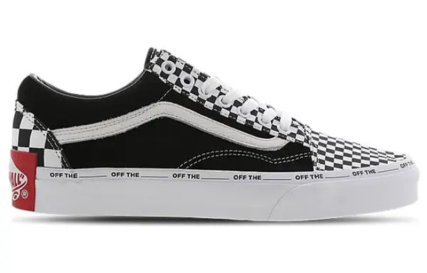VANS Old Skool Checkerboard Sneakers - Black