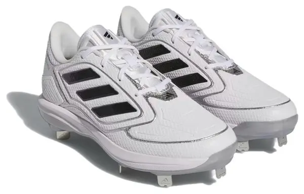 Adidas Adizero Purehustle 3 Athletic Cleats - Cloud White/core Black/silver Metallic