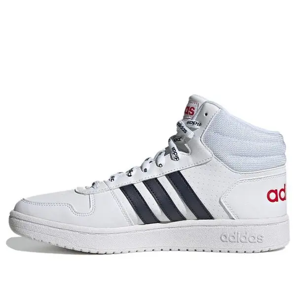 Adidas Hoops 2.0 Mid Legend Ink - White