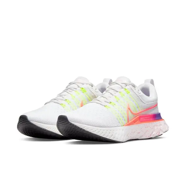 Nike React Infinity Run 2 Athletic Sneakers - White/red/yellow