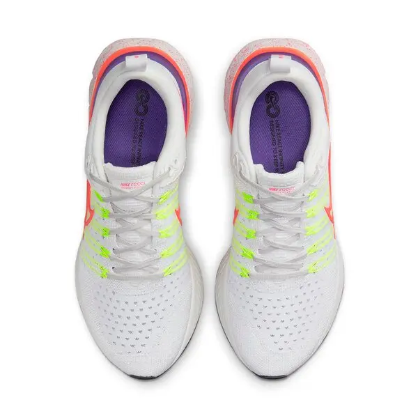 Nike React Infinity Run 2 Athletic Sneakers - White/red/yellow