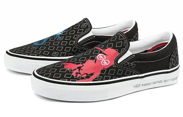 VANS X Krooked Skate Slip-on 'natas For Ray Barbee