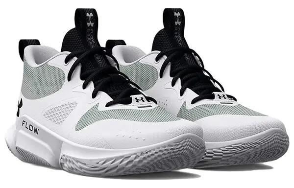 Under Armour Flow Breakthru 3 Basketball Shoes - White/black