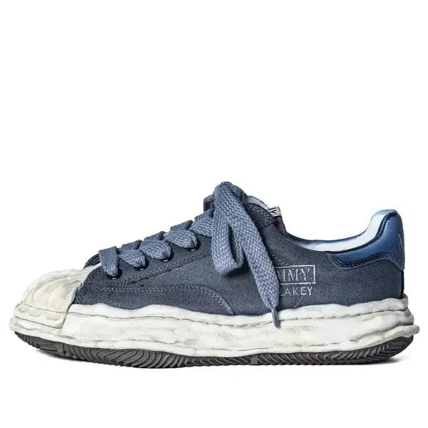 Mihara Yasuhiro Blakey Og Sole Canvas Over Dyed Low Top Sneakers - Black