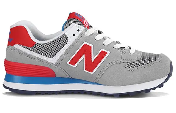 NEW BALANCE 574 Sneakers - Grey/red