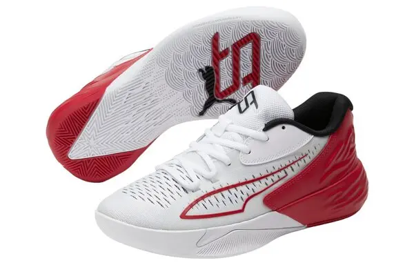 PUMA Stewie 1 Team Low Top Sneakers - White/tango Red