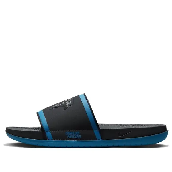 Nike Nfl Carolina Panthers Offcourt Slide - Anthracite/tidal Blue/medium Silver