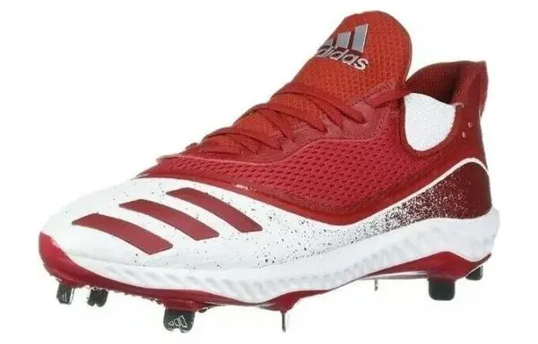 Adidas Icon 5 Bounce Athletic Cleats - Red/white