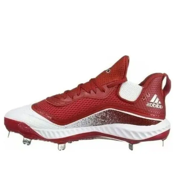 Adidas Icon 5 Bounce Athletic Cleats - Red/white