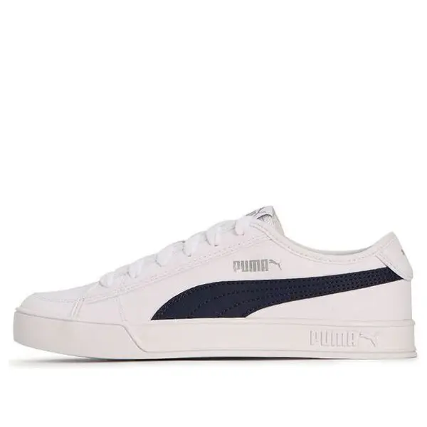 PUMA Smash V2 Vulc Sl Low Top Sneakers - White/blue/silver