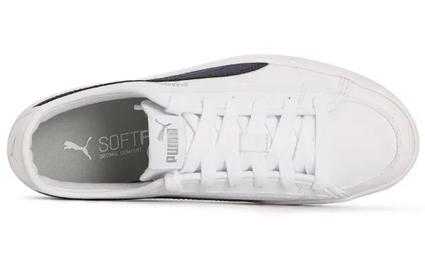 PUMA Smash V2 Vulc Sl Low Top Sneakers - White/blue/silver