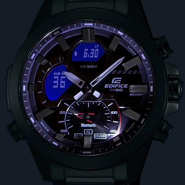 Casio Edifice Series 2022 Luminous Stainless Steel Strap Watch