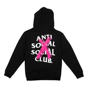 ANTI SOCIAL SOCIAL CLUB Cancelled Hoodie - Black/pink