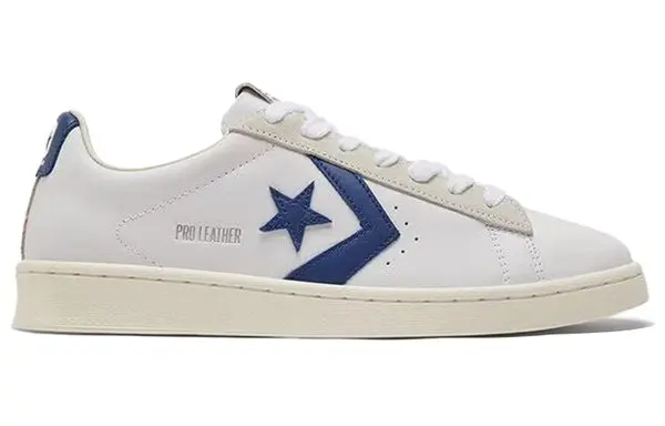 CONVERSE Pro Leather Low Top Sneakers - White/blue