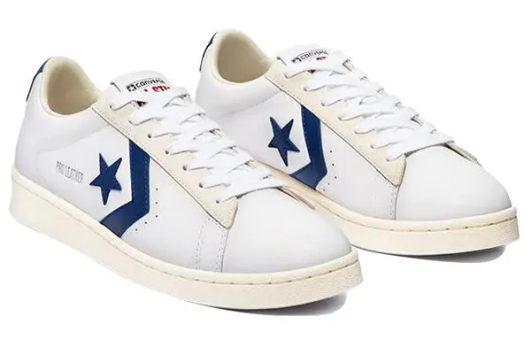 CONVERSE Pro Leather Low Top Sneakers - White/blue