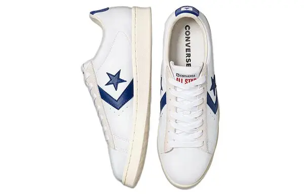 CONVERSE Pro Leather Low Top Sneakers - White/blue
