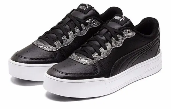 PUMA Skye Untamed Snakeskin Low Top Sneakers