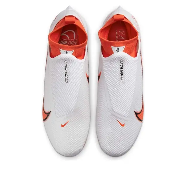 Nike Vapor Edge Pro 360 Football Cleats - White/orange