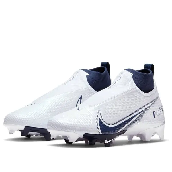 Nike Vapor Edge Pro 360 Football Cleats - White/blue