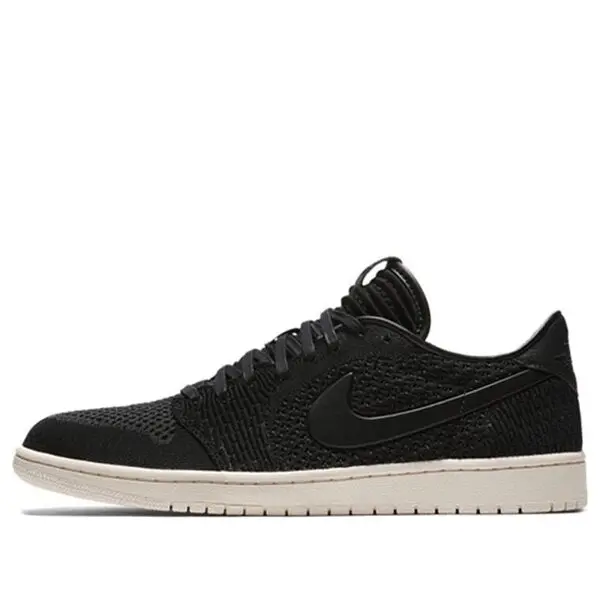 JORDAN Air 1 Low Flyknit Sneakers - Black