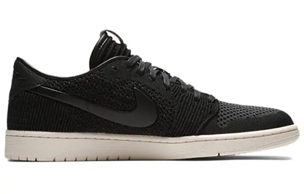 JORDAN Air 1 Low Flyknit Sneakers - Black