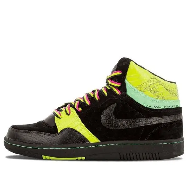 Nike Court Force Hi "black Green - Black/green