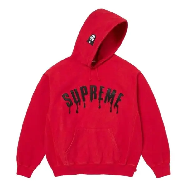 Supreme X Ghostface Arc Hooded Sweatshirt - Red
