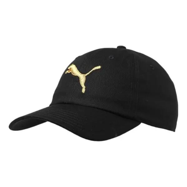 PUMA Logo Baseball Cap - Black/gold