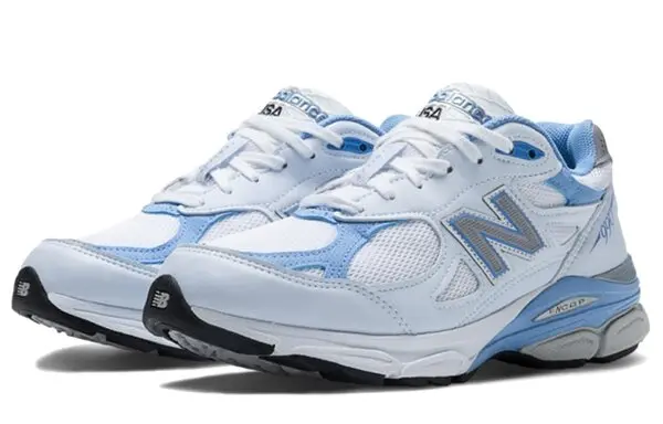 NEW BALANCE 990v3 Made In Usa - White/blue/gray