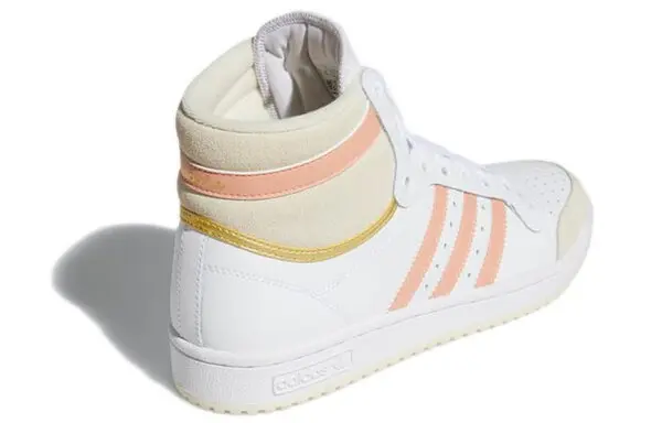 Adidas Top Ten High Top Sneakers - White/pink/grey