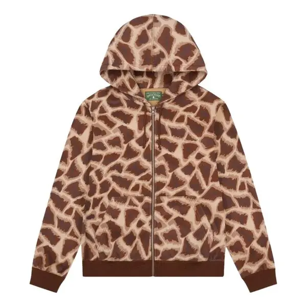 DENIM TEARS Faux Fur Animal Wreath Hoodie - Brown