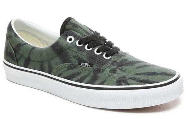 VANS Era Garden Green Tie Dye Sneakers - Black/green