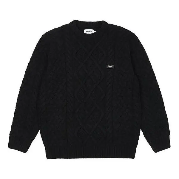 PALACE Cable Knit Sweater - Black