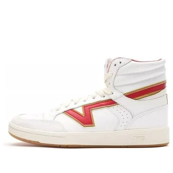 VANS Lowland High Comfycush 'serio Collection' Sneakers - White/red
