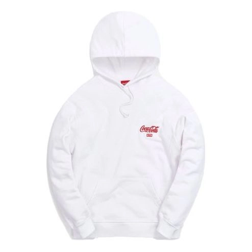 Kith X Coca-cola Ribbon Logo Hoodie - White